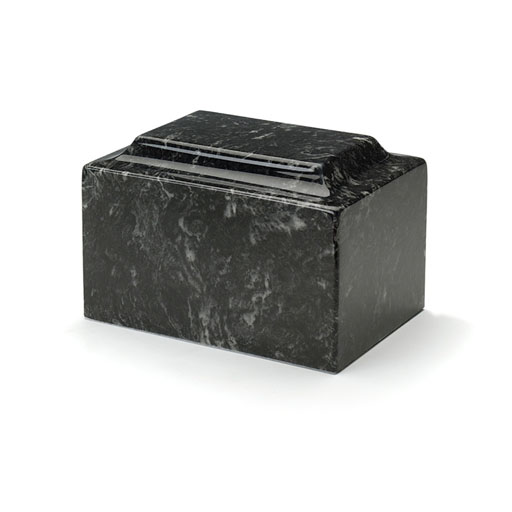 Classic Ebony Cultured Marble Urn | Thacker Caskets, Inc.