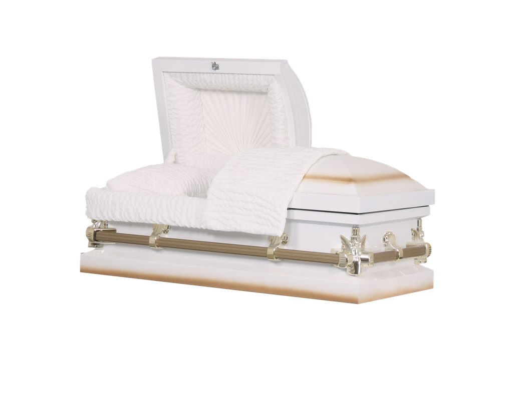 Youth Light Blue Metal 2'6" Gasketed (Full Couch) | Thacker Caskets, Inc.